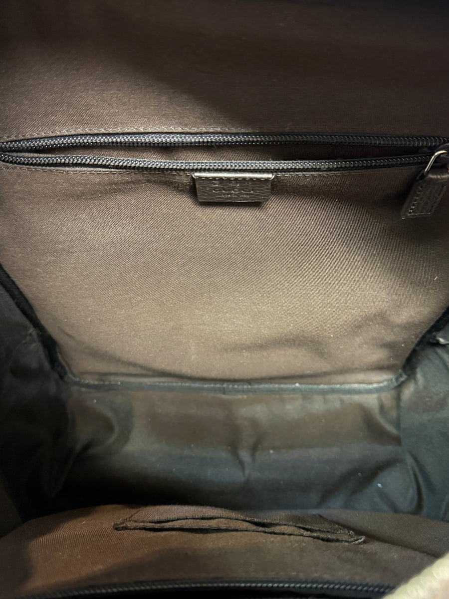 Gucci GG Monogram Beige Supreme Canvas Backpack Rucksack Unisex – 812 ...